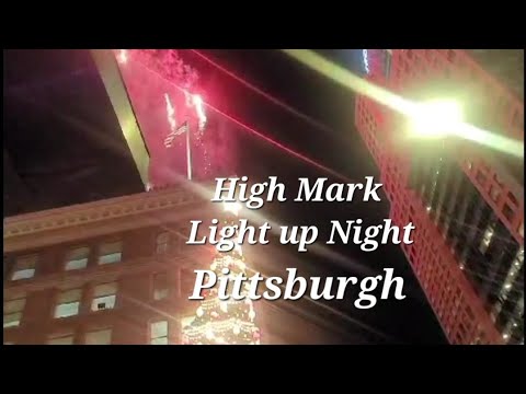HighMark Light up Night Pittsburgh DownTown USA 🇺🇸 - YouTube