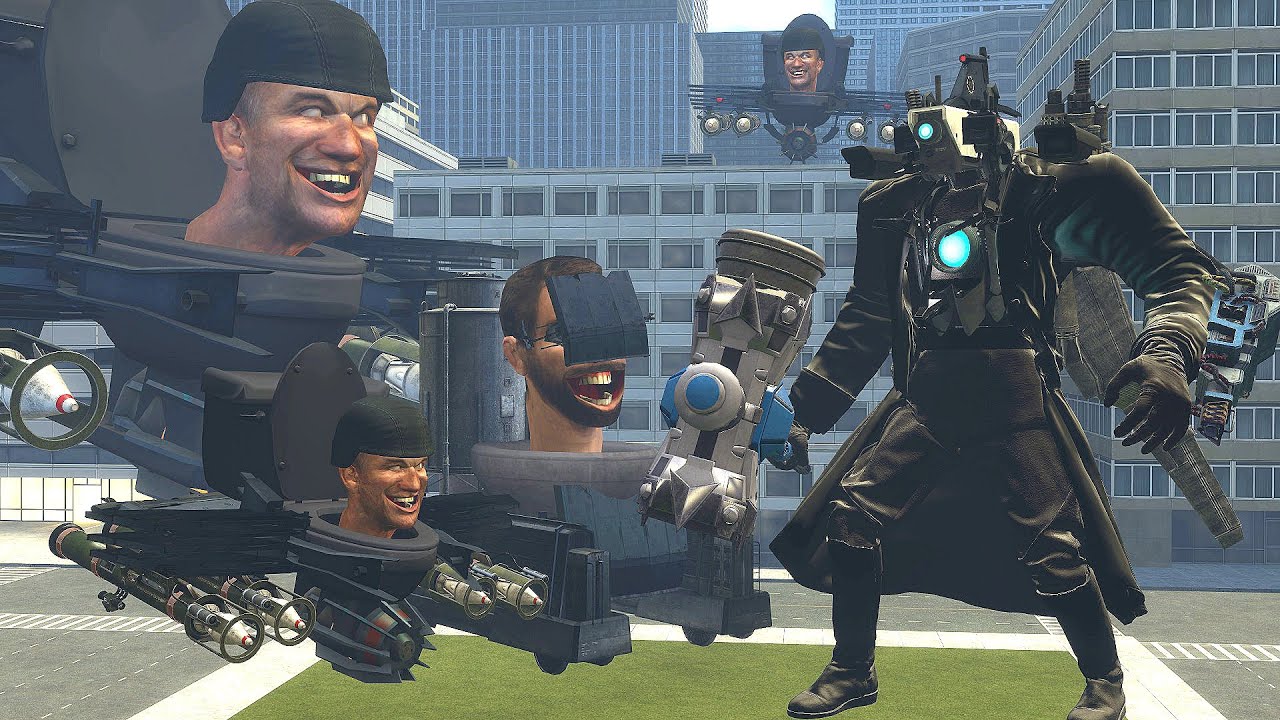 UPGRADED TITAN CAMERAMAN VS BIG BOMBER AND ARMODED TANK SKIBIDI TOILET ...