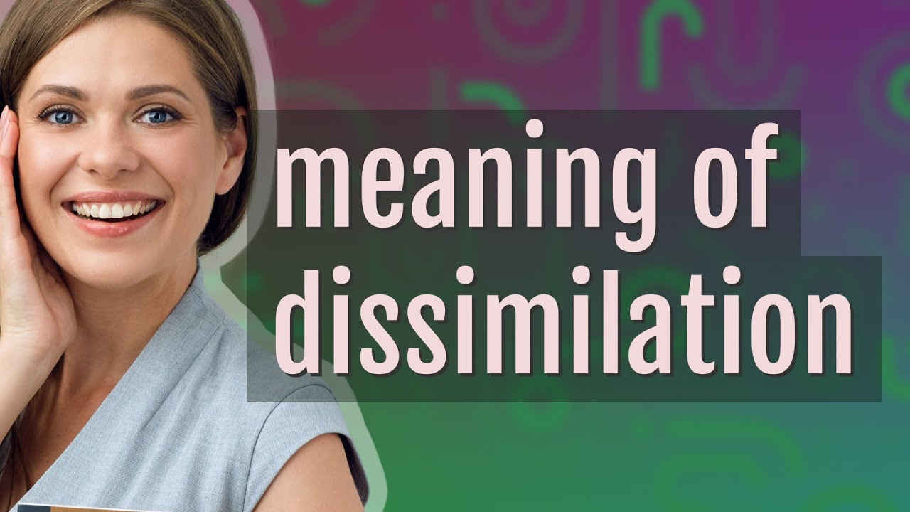 Dissimilation | meaning of Dissimilation - YouTube