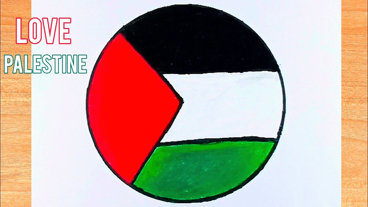 State of Palestine Flag Drawing / How to draw Palestine Flag أحب رسم فلسطين بسهولة | رسم علم ...