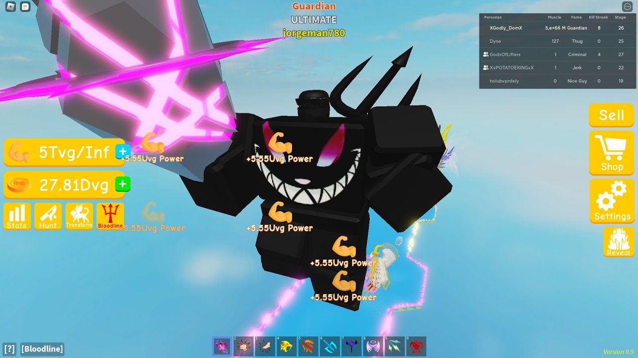Roblox lifting sim grinding for stage 27 pt1💪 - YouTube