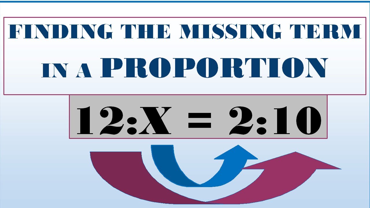 FINDING THE MISSING TERM IN A PROPORTION -Monologue Demo Teaching - YouTube