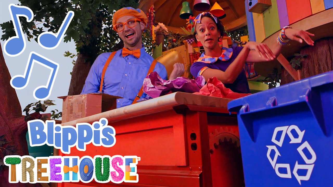 Recycling | BLIPPI's TREEHOUSE | Educational Songs For Kids - YouTube