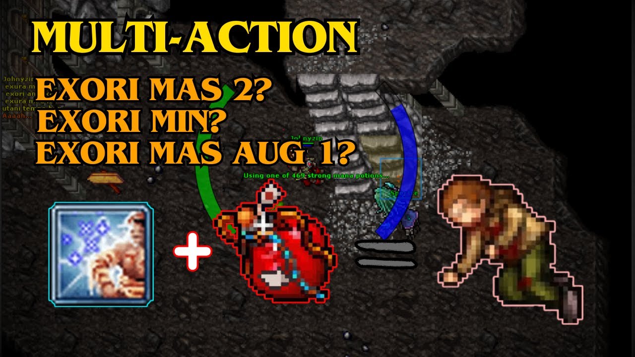 TIBIA - QUAL É O MELHOR COMBO PARA KNIGHTS NO MULTI-ACTION? - YouTube