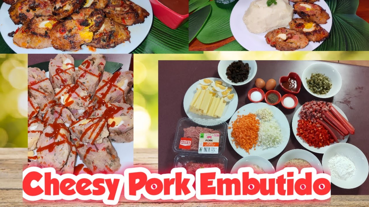 Cheesy Pork Embutido recipe/Bispesyal Channel - YouTube
