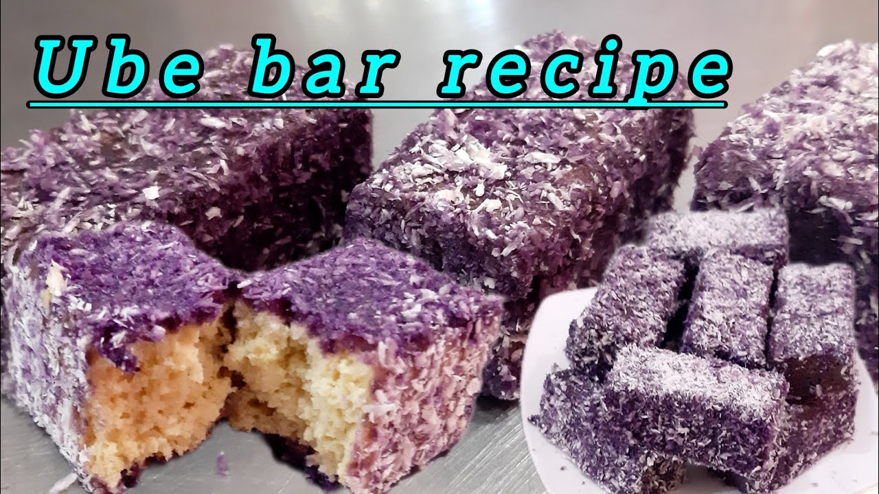 UBE BAR PANGNEGOSYO OR PANG MERYENDA RECIPE,PAANO GUMAWA NG UBE BAR ...