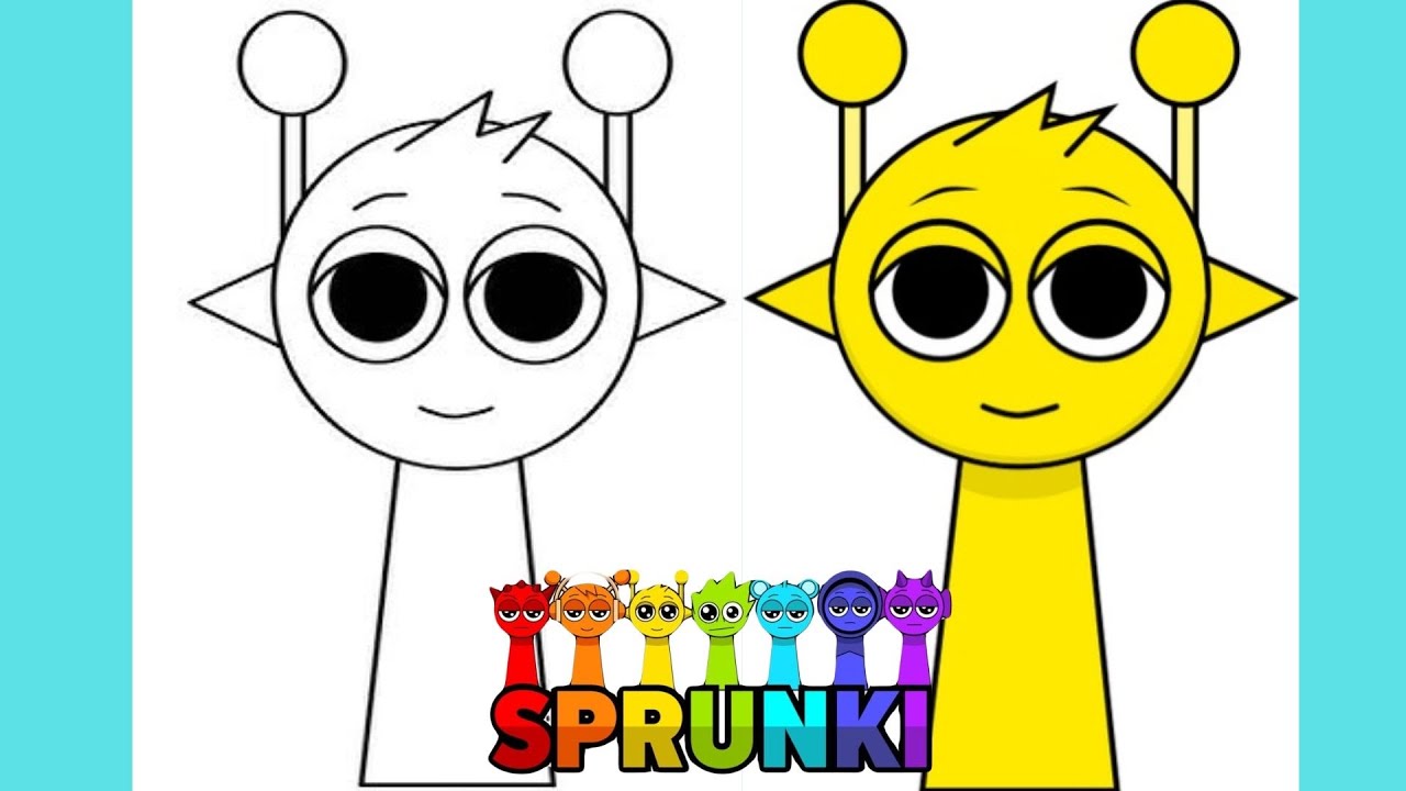 How To Paint Simon INCREDIBOX SPRUNKI 💛💛 - YouTube