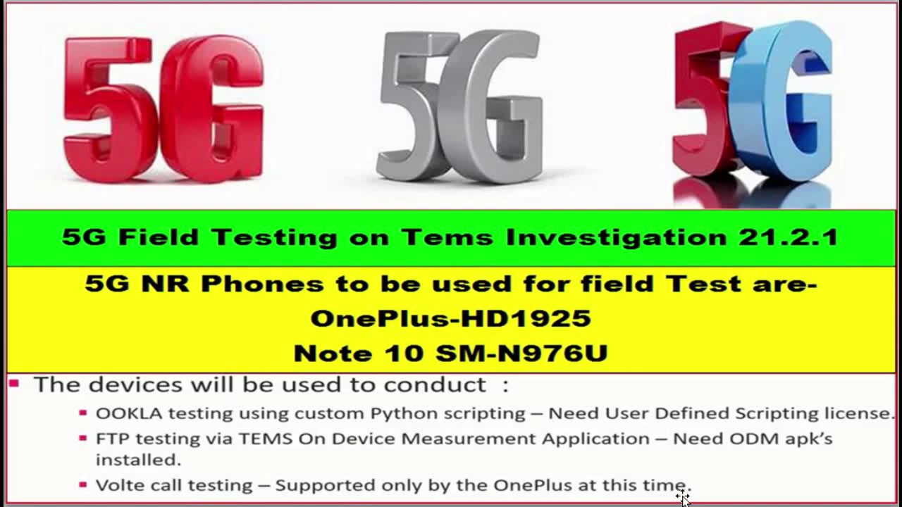 5G Drive Process on Tems Investigation 21.2.1 - YouTube