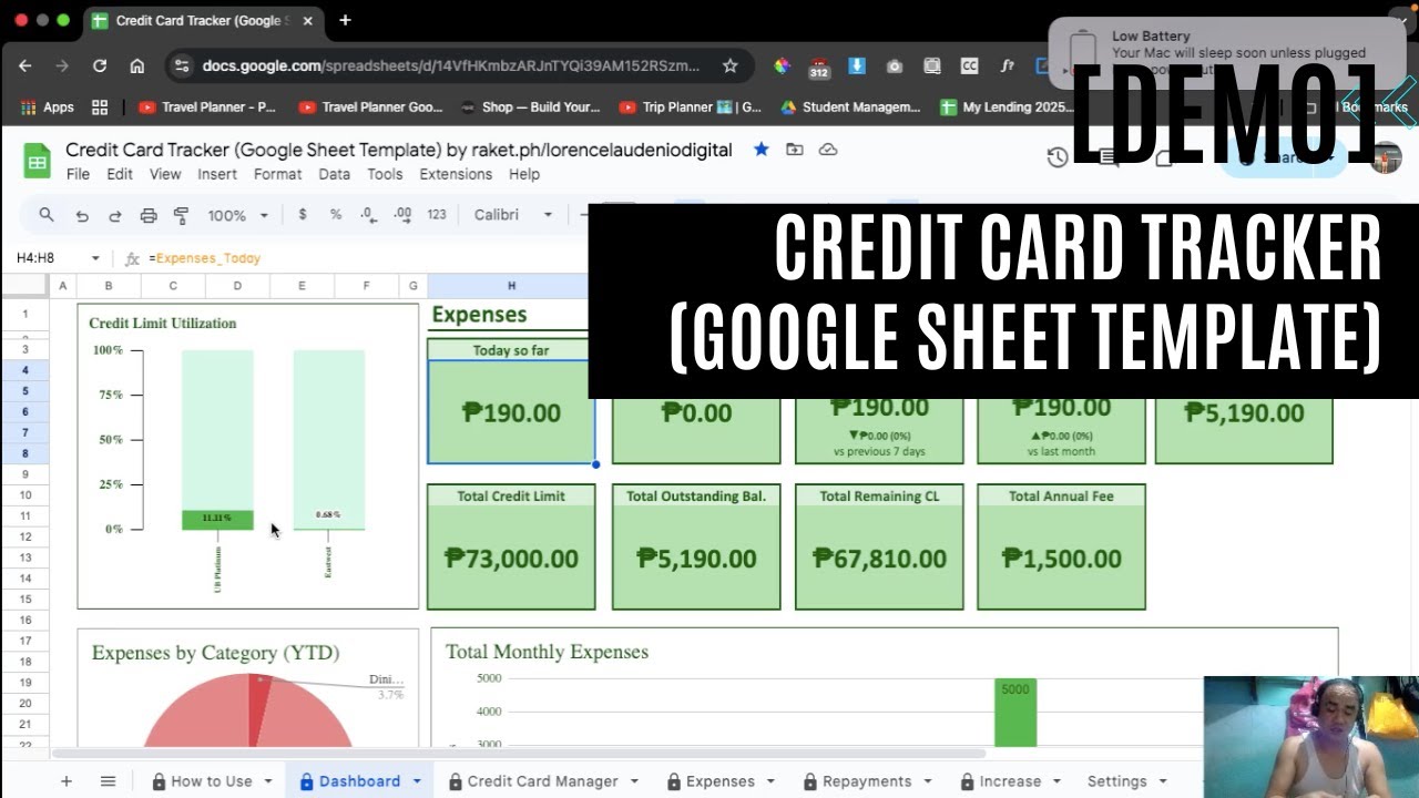[DEMO] Credit Card Tracker (Google Sheet Template) # ...