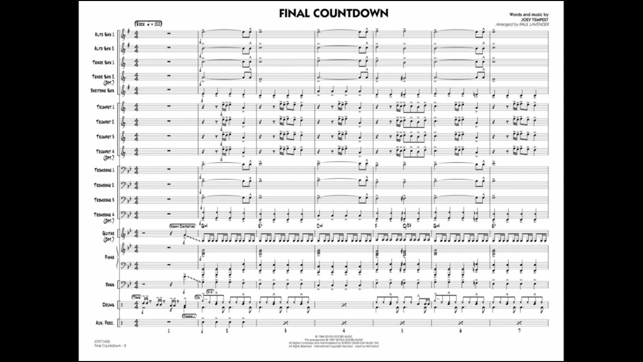 Final Countdown Trombone Solo