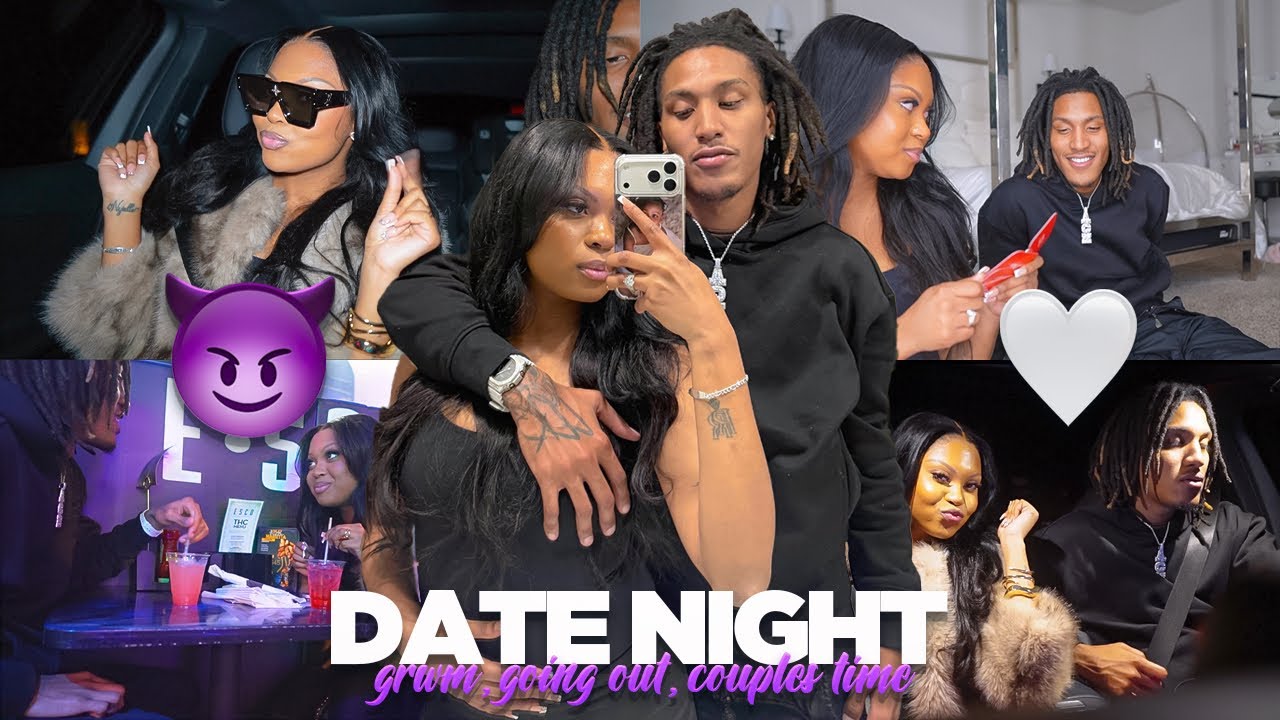 DATE NIGHT VLOG: grwm for date night, going out to dinner , playing ...
