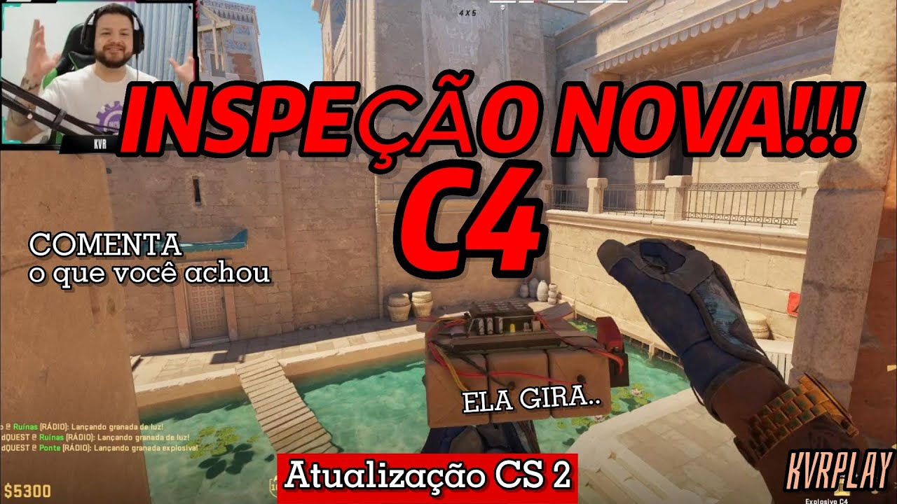 INSPEÇÃO DA C4 NO CS 2 (atualização 02-07) Duas animações! #cs2 #valve ...