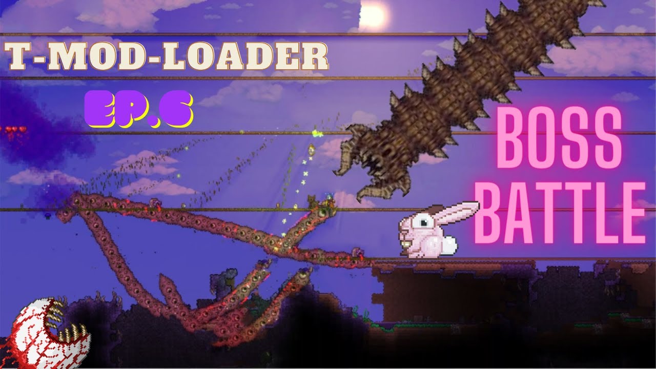 Tmodloader: (Ep 6) - Boss BATTLE!!! - YouTube