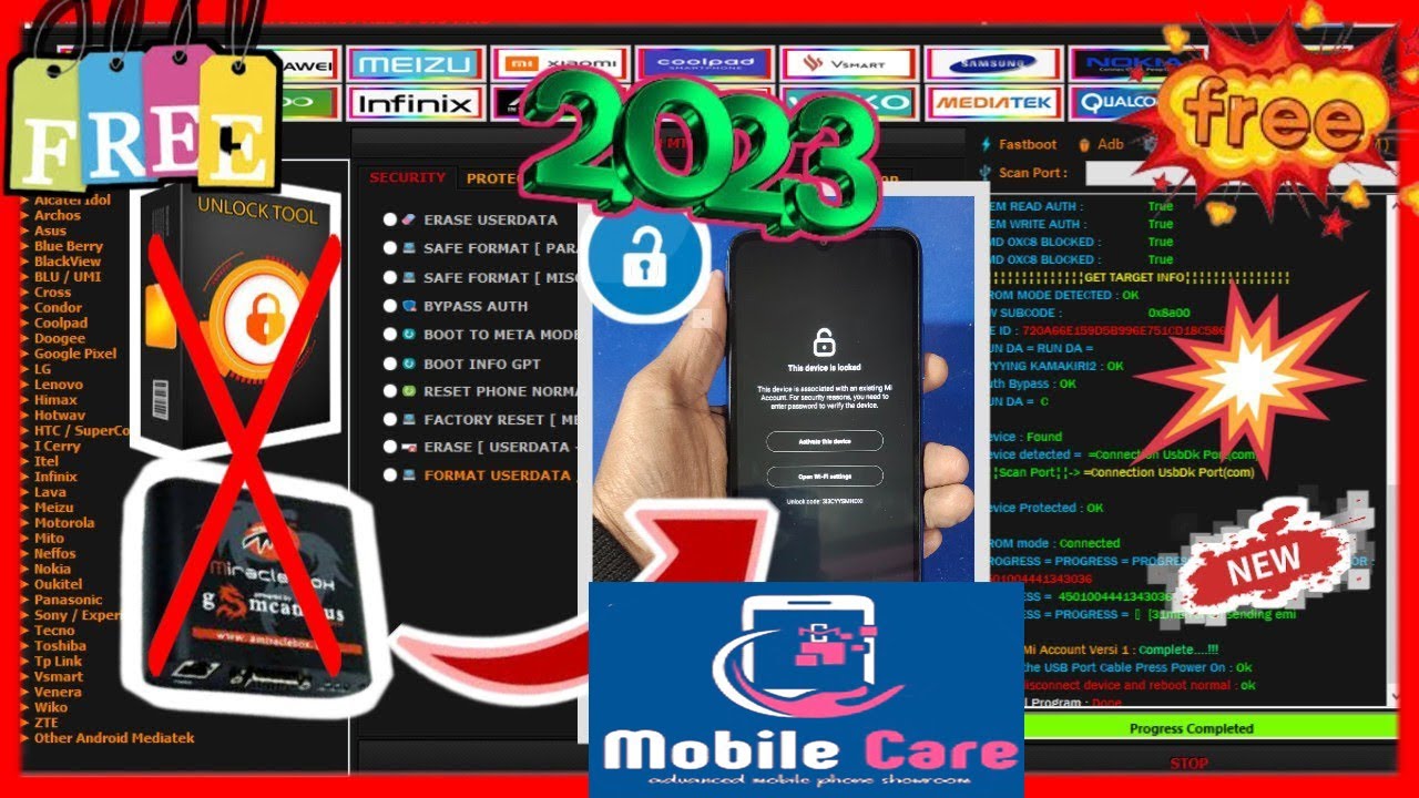 All Xiaomi Mi Account Remove Tool 2023 Mi Account Unlock Tool 2023 ...