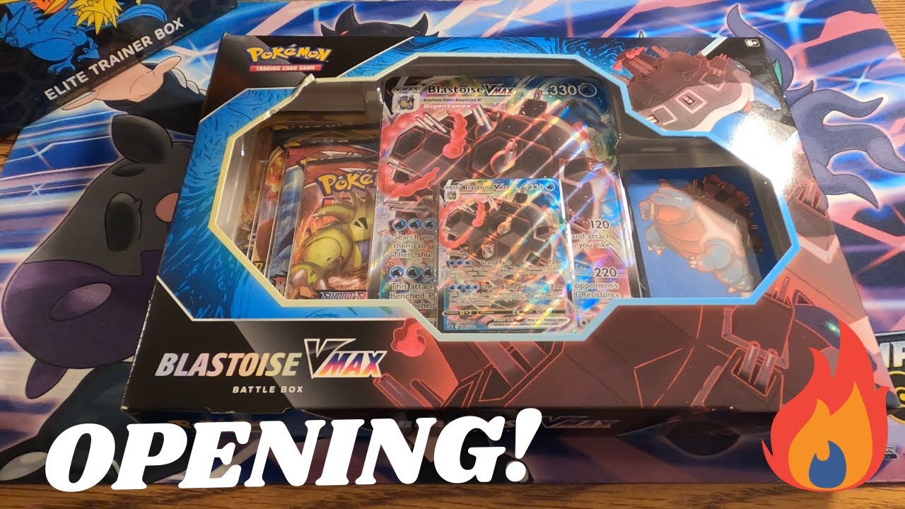 Unboxing A Pokémon BATTLE STYLES Blastoise VMAX Box! - YouTube