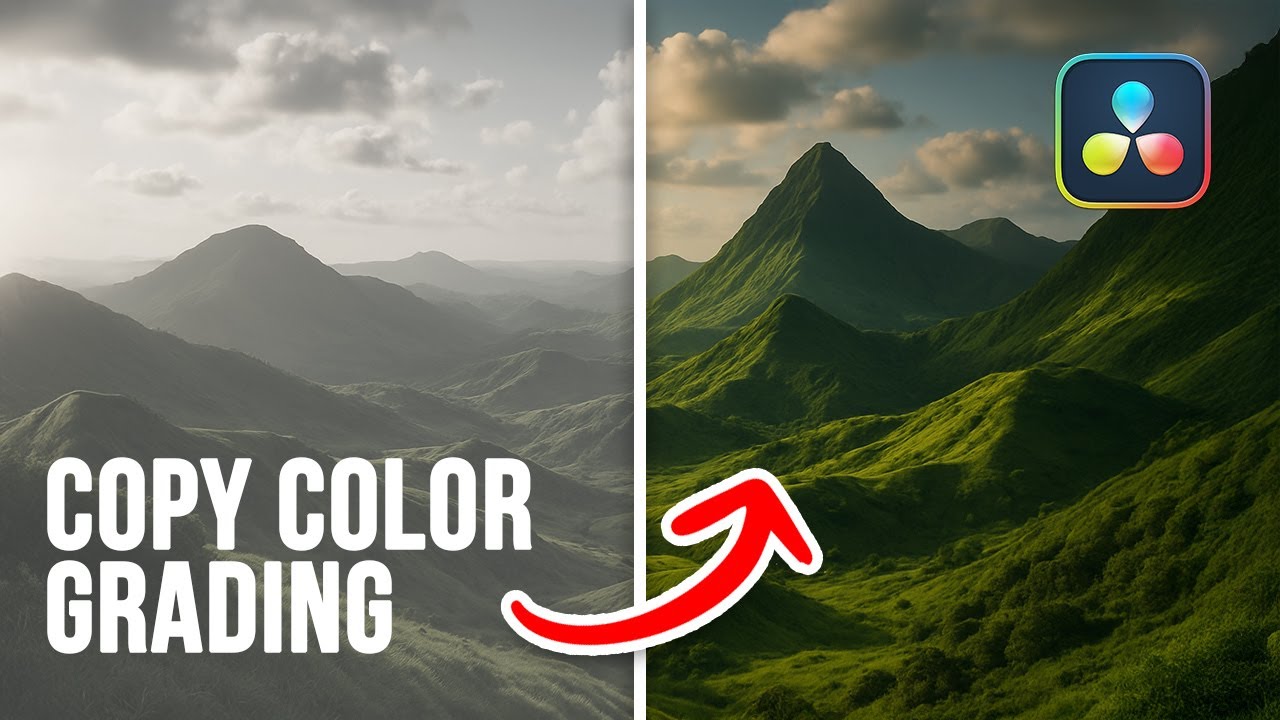How To Copy Color Grading In DaVinci Resolve - YouTube
