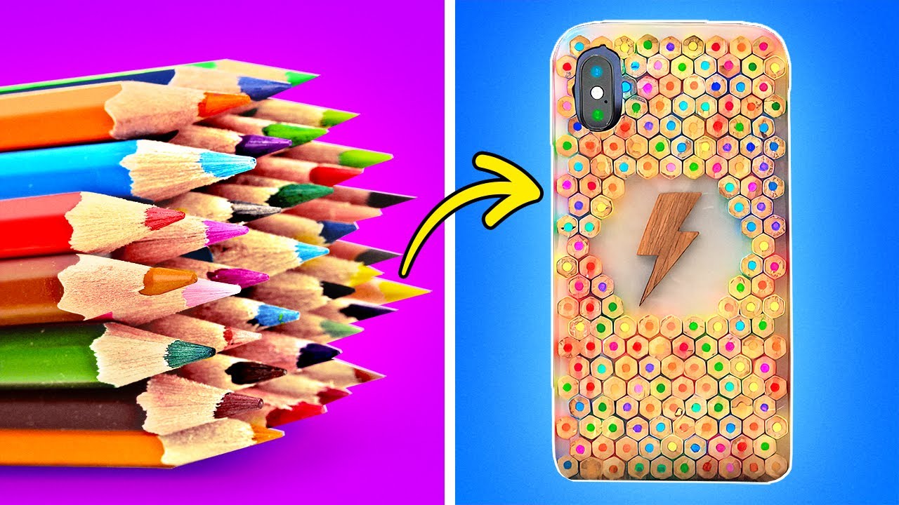 BE UNIQUE! DIY Phone Case Ideas To Upgrade Your Phone - YouTube