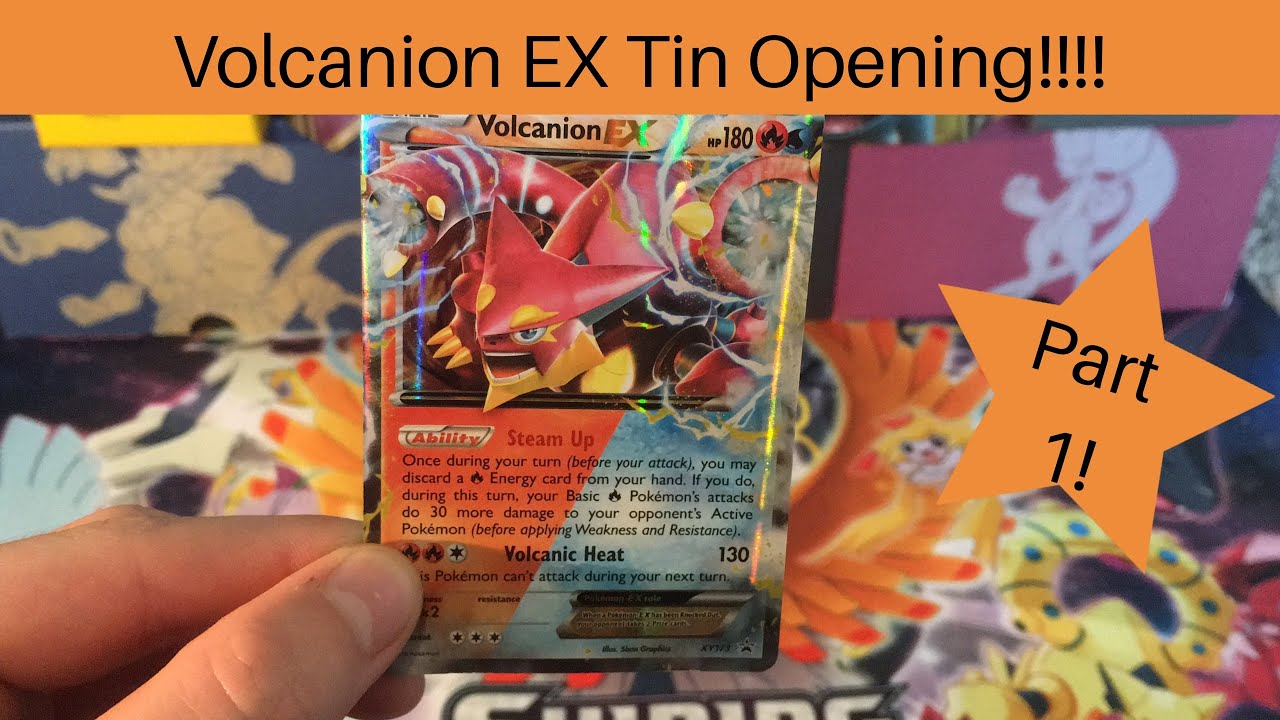 Opening A Volcanion EX Tin!!! Part 1! EX?! - YouTube