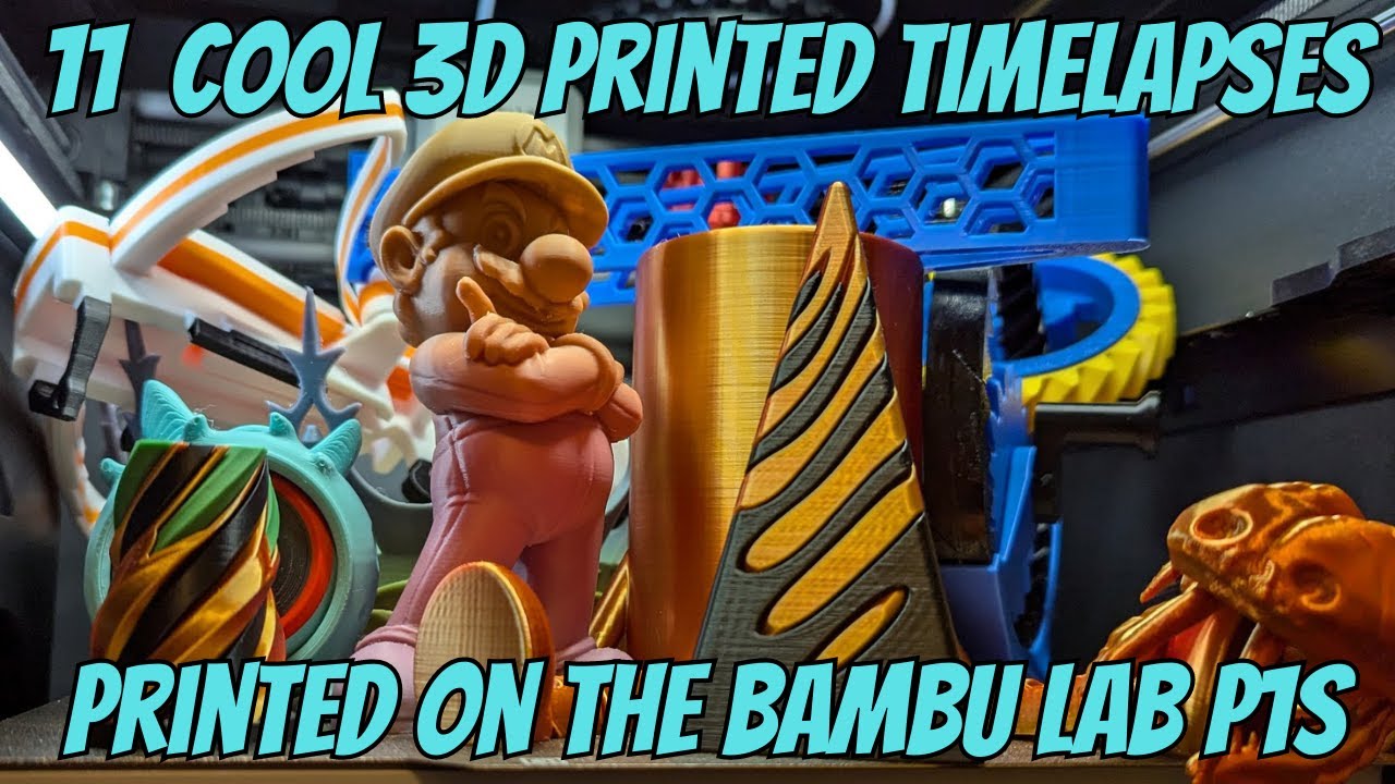 11 Cool & Satisfying 3d Printed Timelapses | Printed on Bambu Lab P1S ...
