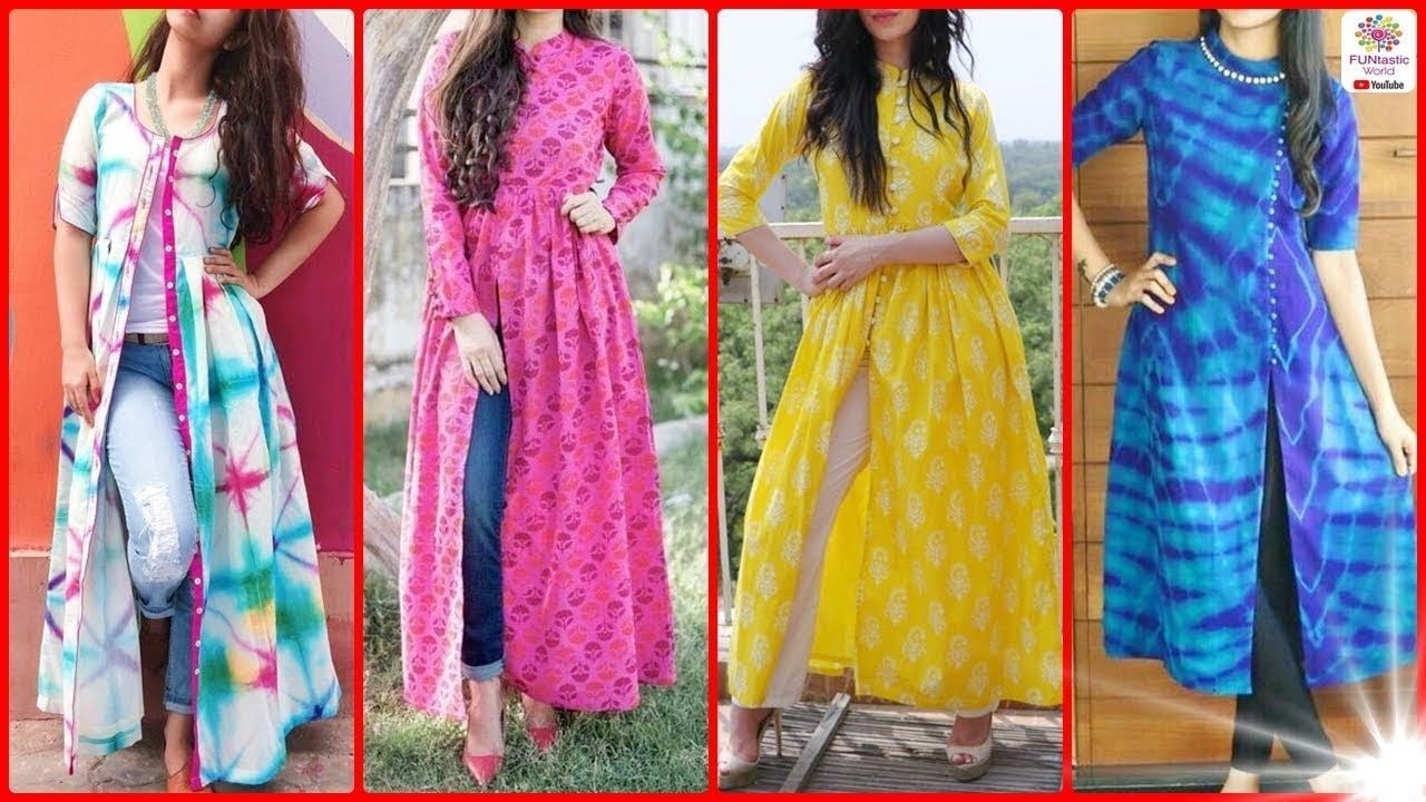 Top Trending Long Side Slit Kurti Designs|Side Slits and cut kurti ...