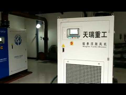 Maglec turbo blower at Nanfang cement - YouTube