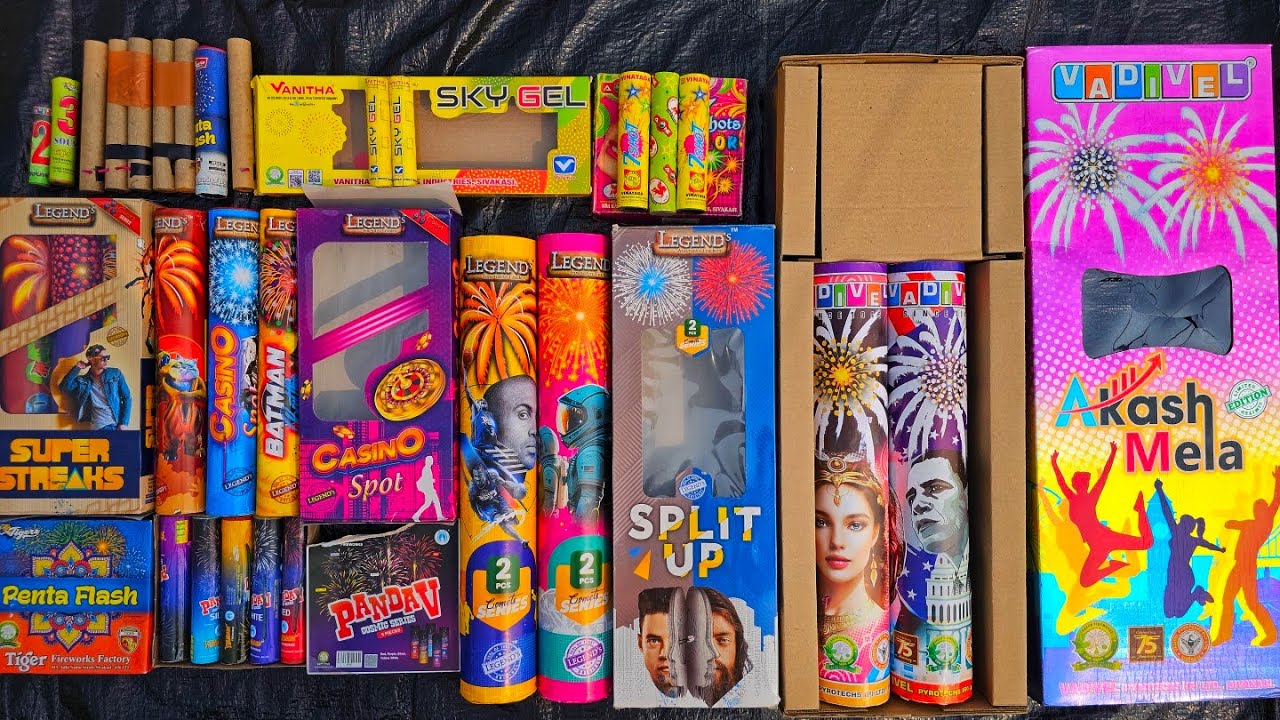 Different types of Sky Shot Testing | Diwali Sky Fireworks Testing ...