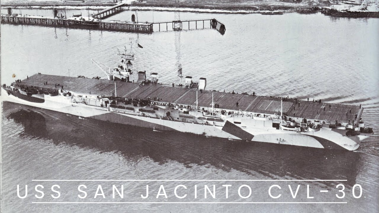 USS San Jacinto CVL-30 (Light Aircraft Carrier) - YouTube