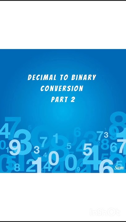 Decimal to Binary Conversion part 2 #binary#decimal#computerscience# ...