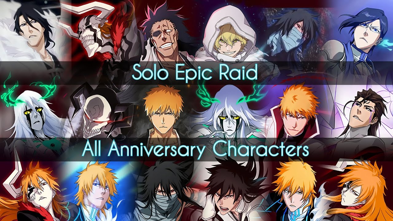 Bleach Brave Souls | Solo Epic Raid Kuchiki Byakuya | All Anniversary ...