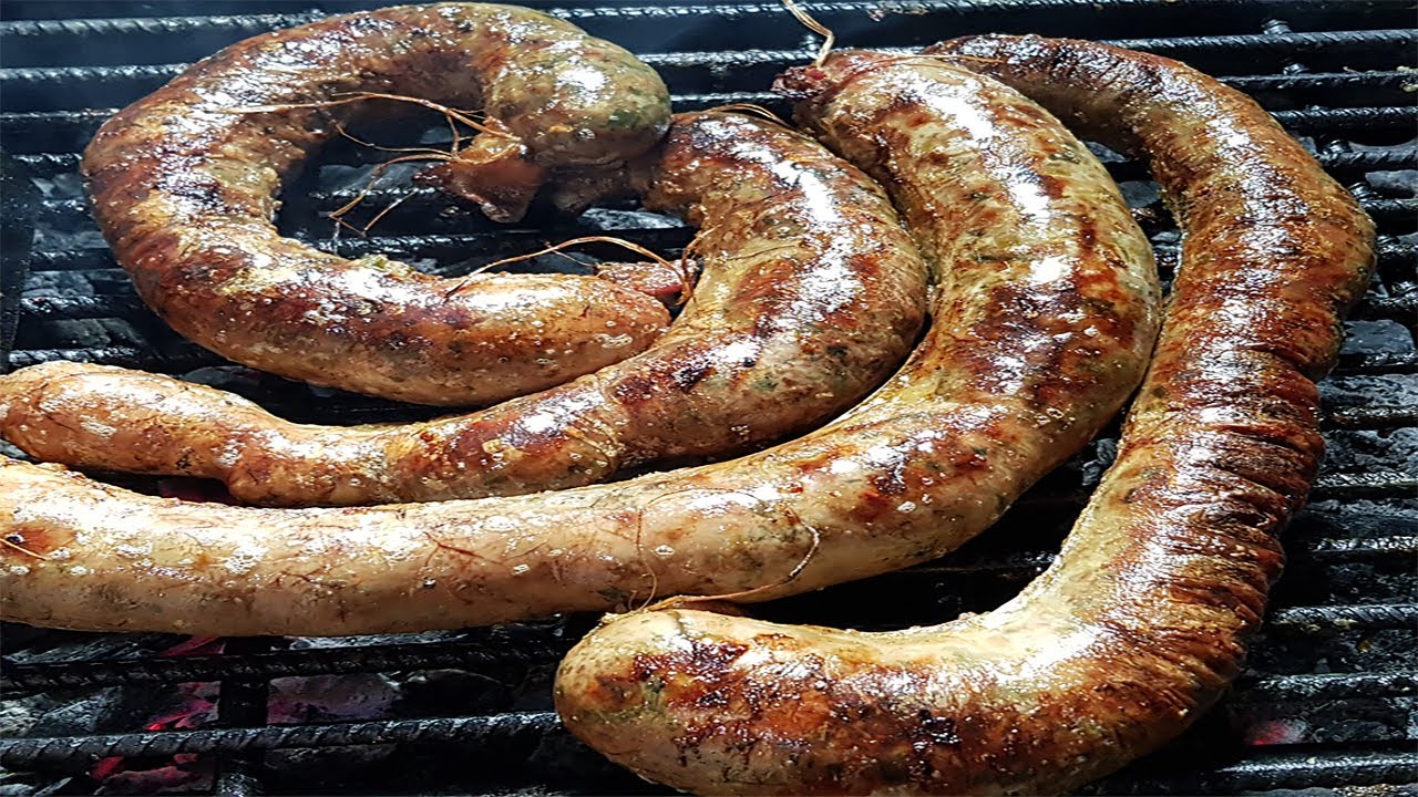 Home made Mutura (African Sausage) - YouTube