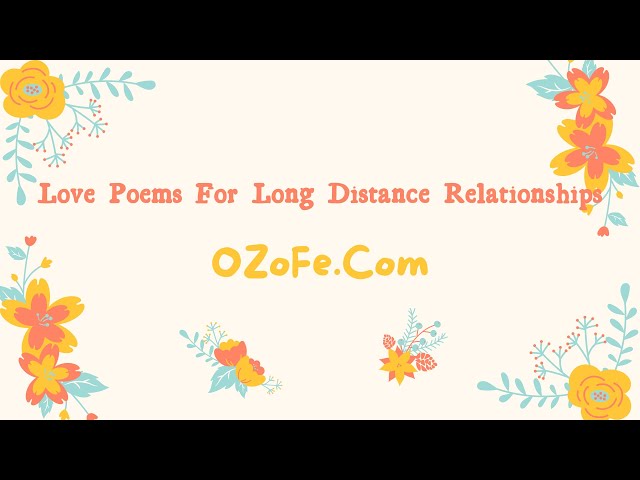 Poems For Long Distance - Infoupdate.org