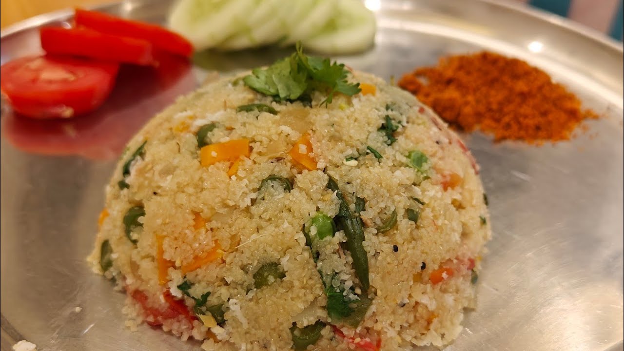 Zero Oil Vegetable Upma - Easy, Healthy and Delicious Oil-less Sooji ...