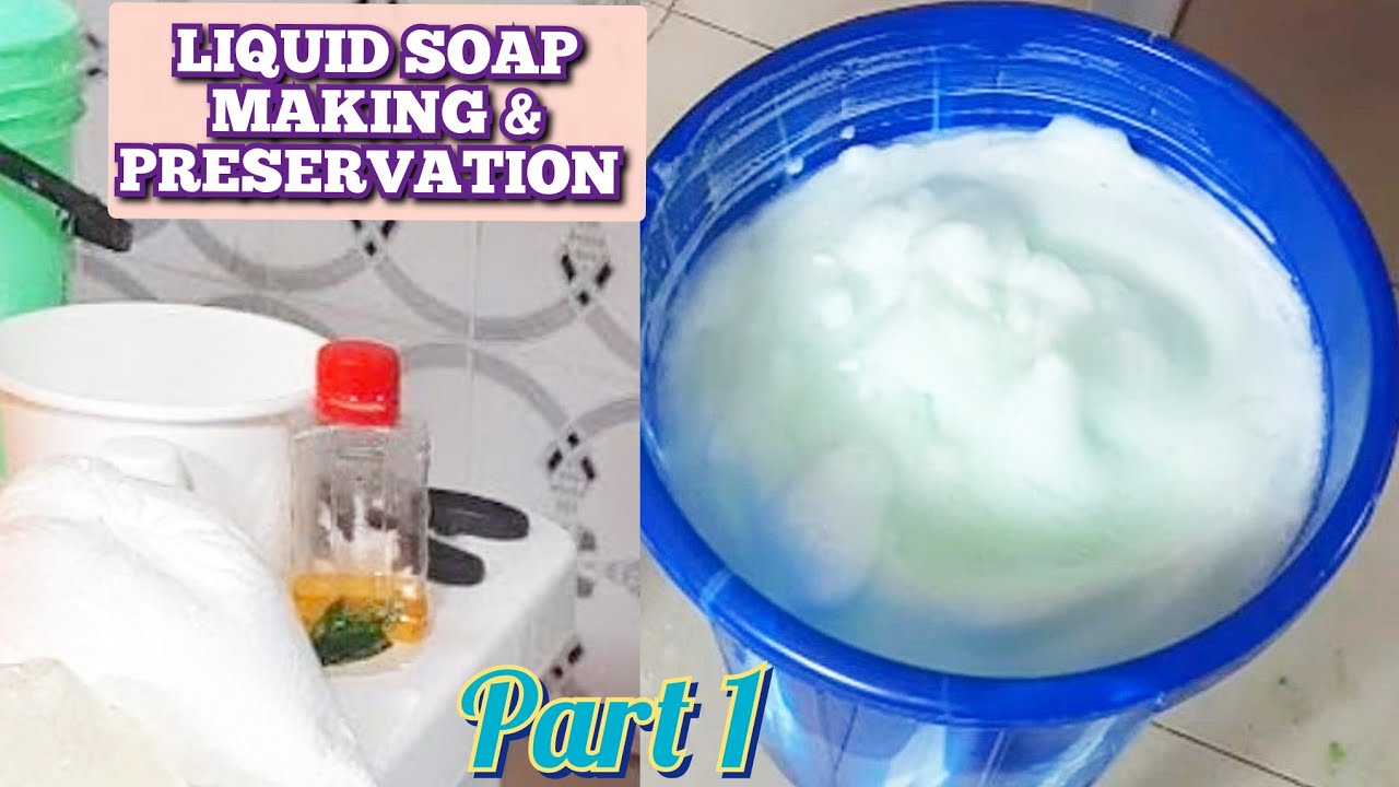 How to make and preserve transparent liquid soap at home - YouTube