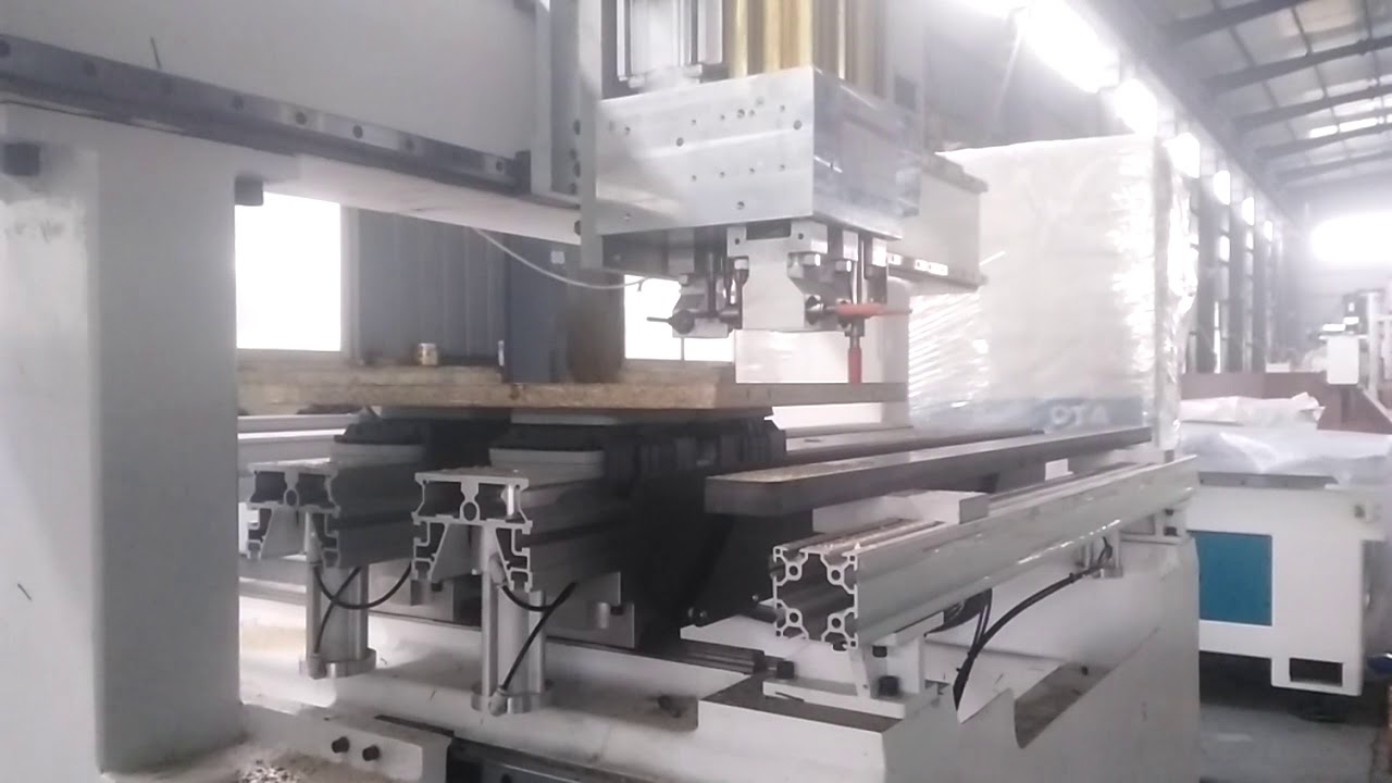 PTP Driling machine cnc router - YouTube