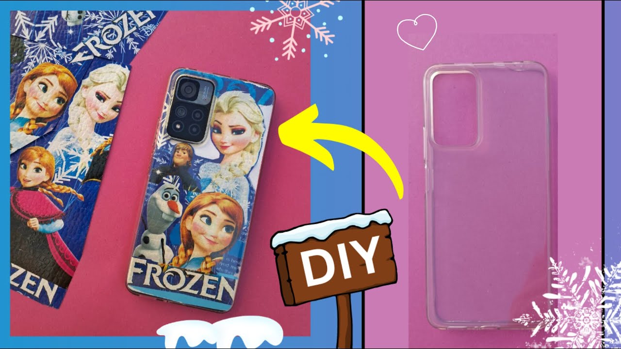 Diy phone cover decoration|diy phone case in 5 minutes|phone case with ...