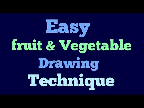 Easy Fruit / Vegetable Drawing for Beginners & Elementary ...