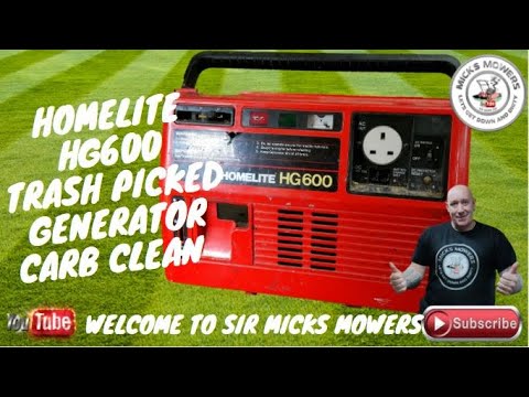 Homelite HG600 Lightning Bug Yamaha Tip Find Carb Clean - YouTube
