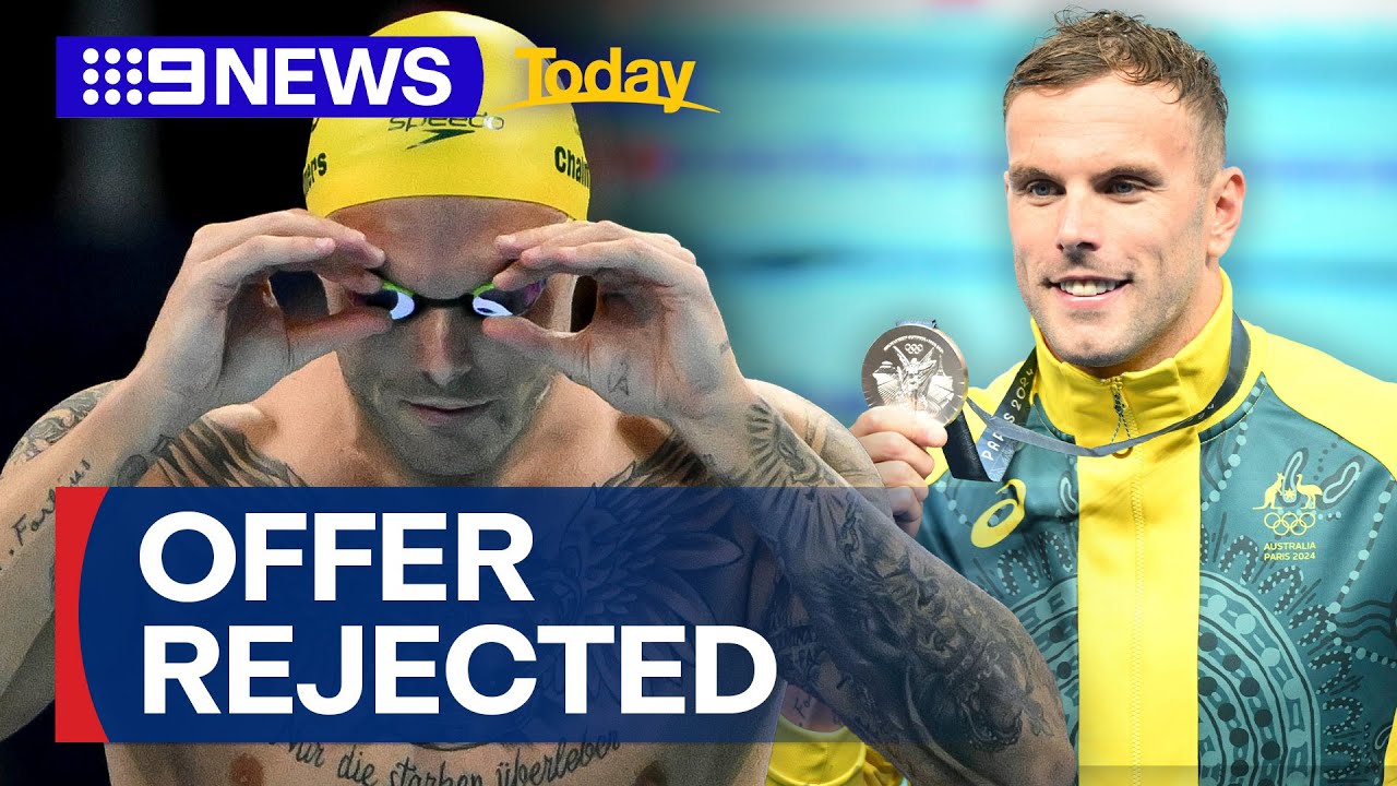 Kyle Chalmers rejects million-dollar offer | 9 News Australia - YouTube