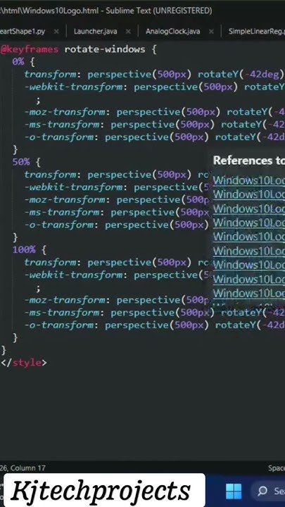 Windows Logo Design Using Html And Css Css Windows Logodesign Javascript Python Css3course