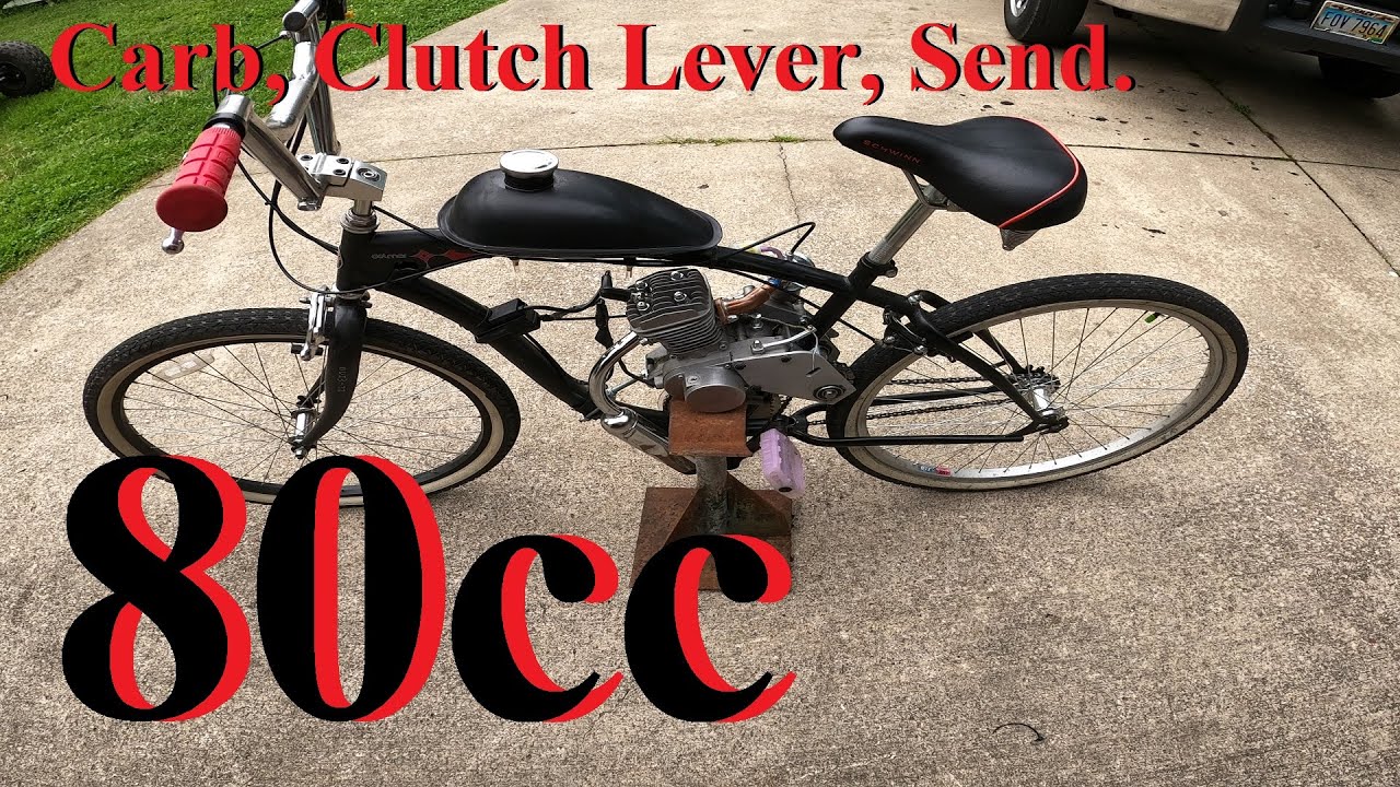 Motorized Bike Jackshaft kit Shift kit, New Carb, Clutch Lever, Modify ...