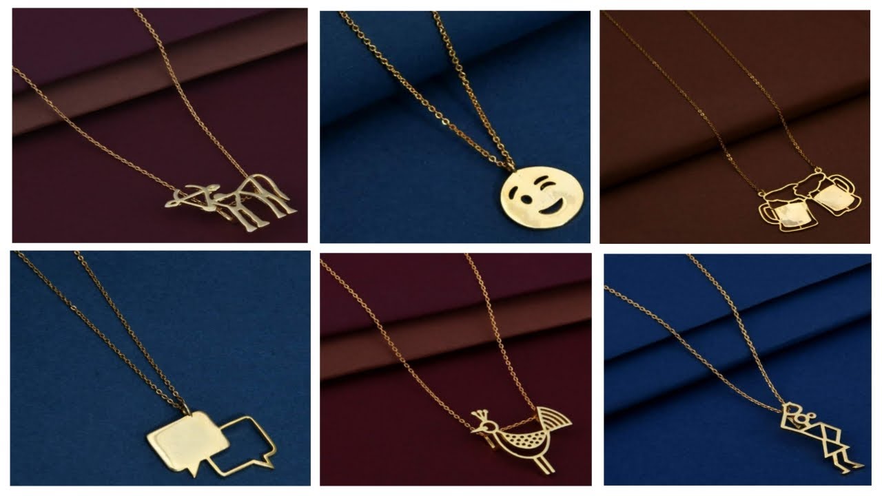 light Weight gold chain pendant with earring collections | daily wear ...