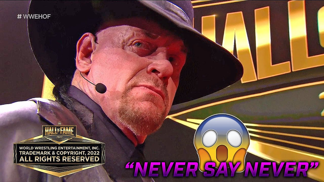 Undertaker is inducted to Hall Of Fame 2022 | Wrestlemania 38 - YouTube