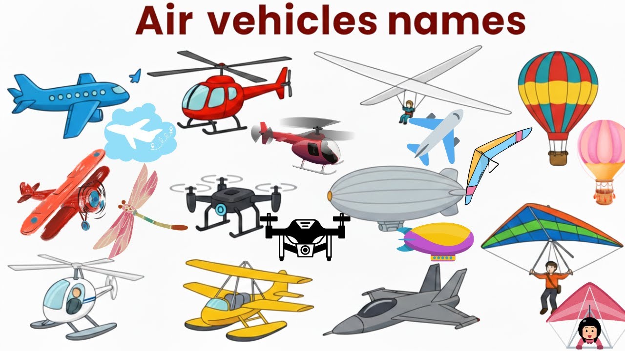 Learn About Air Transport Vehicles for Kids: Airplanes, Helicopters ...