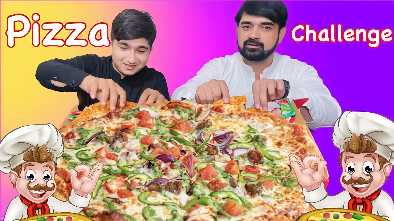 Eating Large pizza in 7 Minutes| Pizza Challenge | Food Challenges Asmr ...