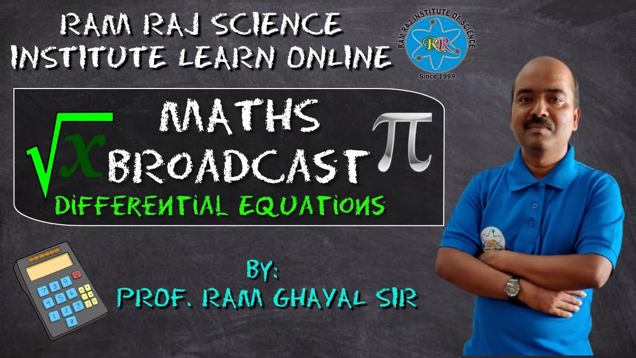 12th Mathematics Broadcast - Differential Equations - YouTube
