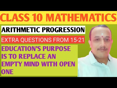 CLASS 10 MATHEMATICS AP EXTRA QUESTIONS FROM 15-21 - YouTube