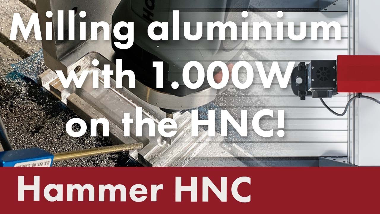 Milling 10mm aluminium HNC mounting kit for OptLasers hybrid laser ...