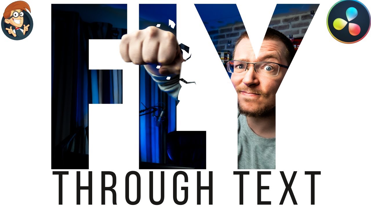 Simple Fly-Through Text Effect in Davinci Resolve 16 - 5 Minute Friday ...