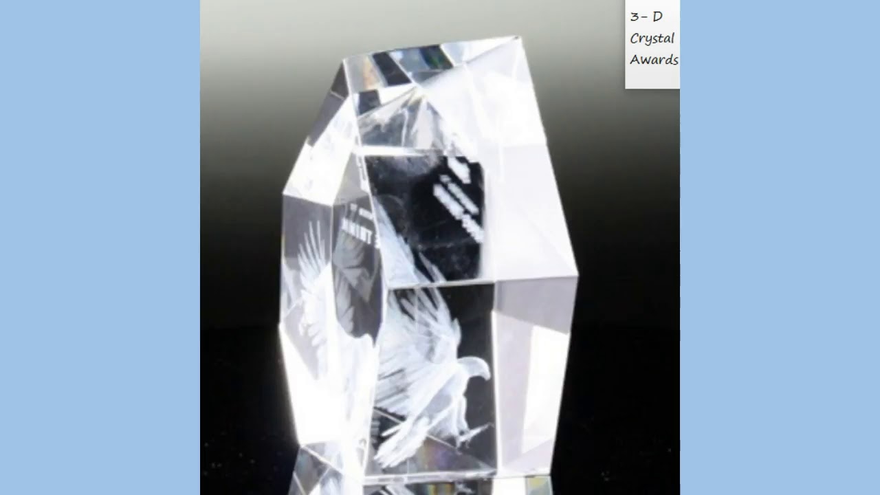 #3 Engraved Hexagon Crystal Award - YouTube