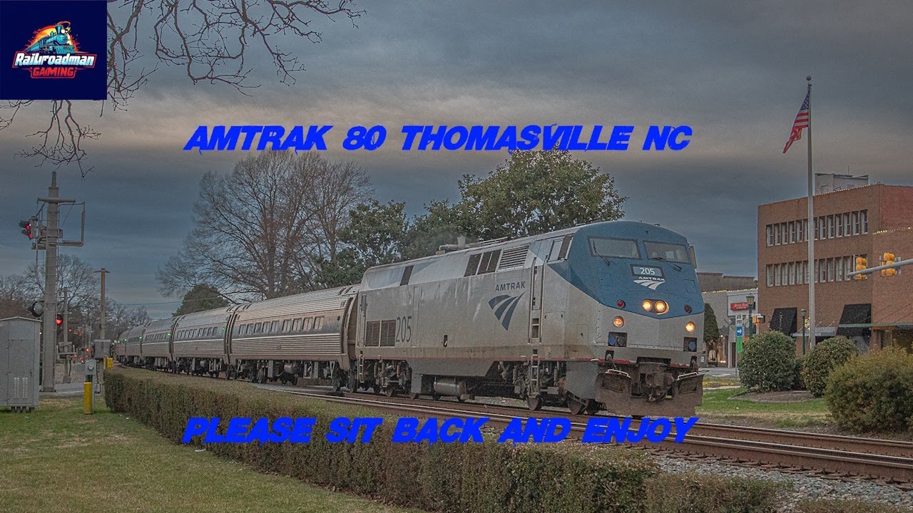What Happens When You Ride Amtrak 80 Through Thomasville NC? - YouTube
